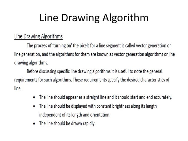 Output primitives in Computer Graphics