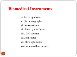 Biomedical instrumentation | PPT