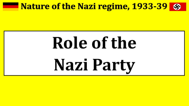 4. role of the nazi party | PPT