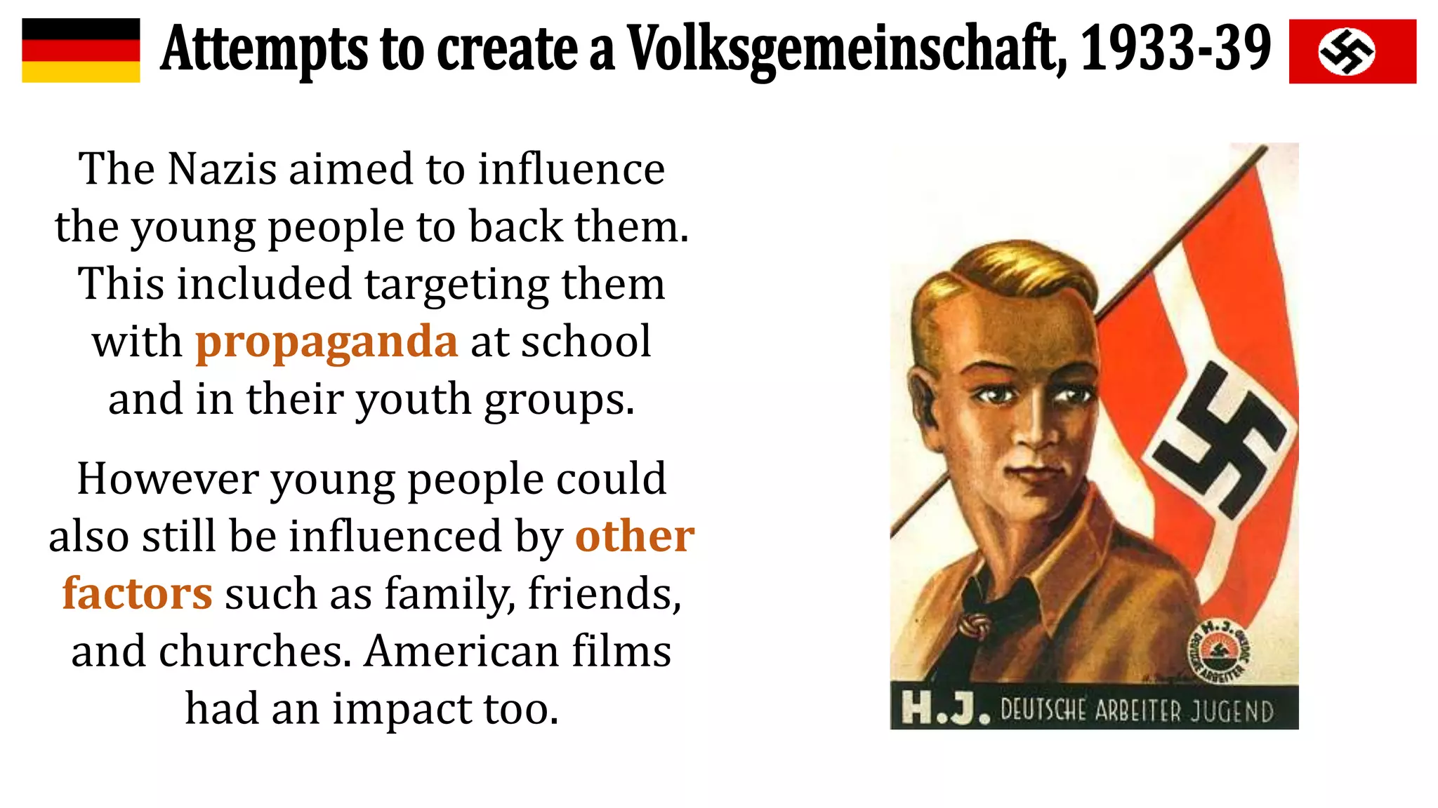 Nazi Germany - youth and educational policies | PPTX