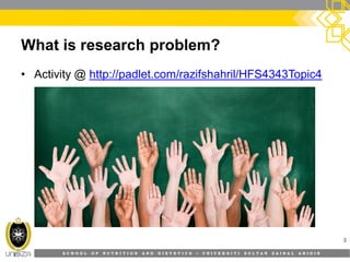 4. Formulating research problems | PDF
