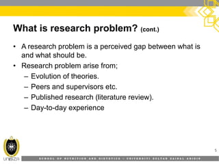 4. Formulating research problems | PDF