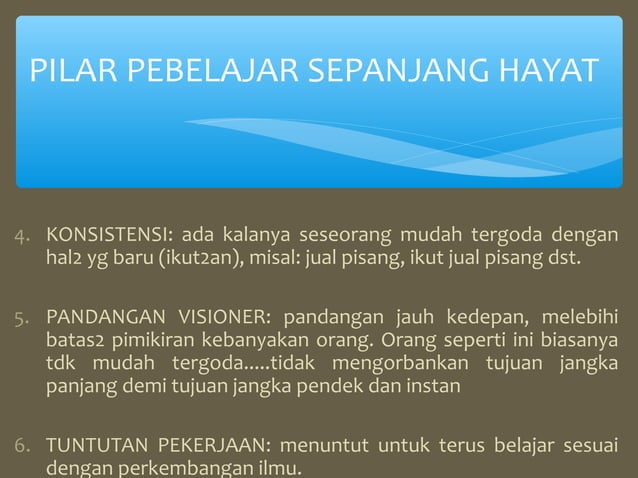 PENDIDIKAN SEPANJANG HAYAT | PPT