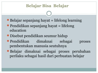 PENDIDIKAN SEPANJANG HAYAT | PPT