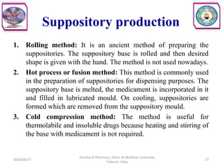 Tablets and Suppositories | PPT