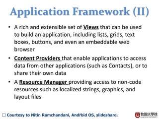 Android - Application Framework | PPTX