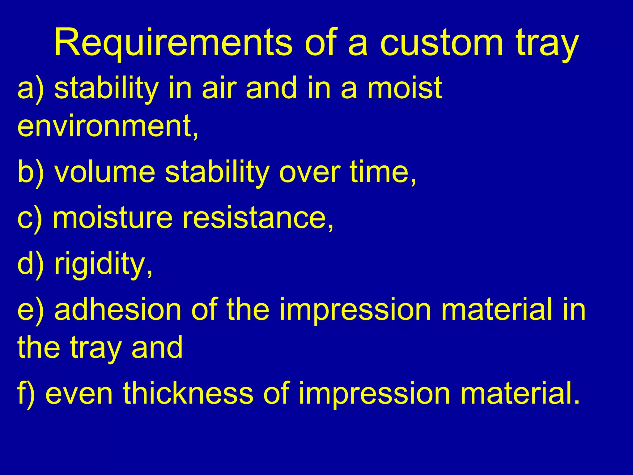 custom trays & master casts | PPT