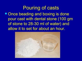 custom trays & master casts | PPT