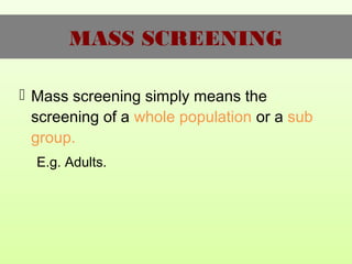 Types of Screening | PPT