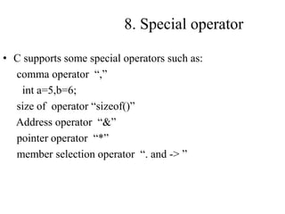 Operators in C Programming | PPTX