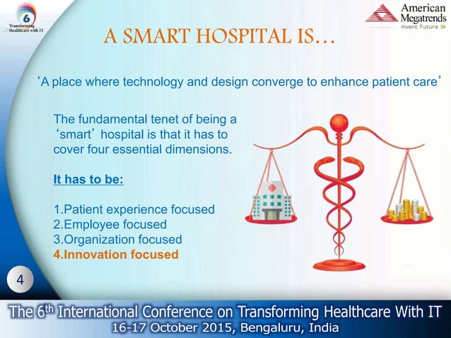 Smart Hospitals-The Smart Way of Treating and Healing-THIT 2015 | PPT