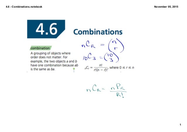 4.6 combinations
