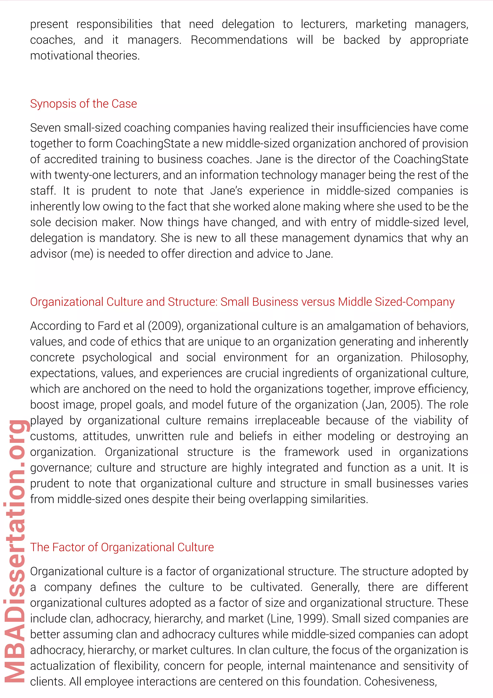 MBA Dissertation Sample on Organizational Behavior | PDF