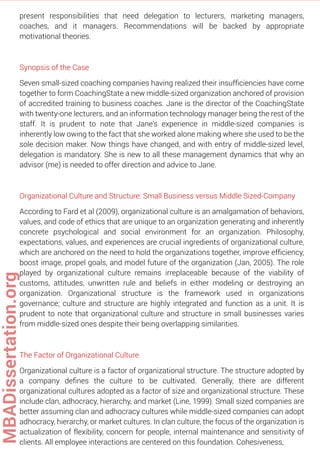 MBA Dissertation Sample on Organizational Behavior | PDF