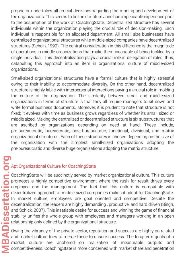 MBA Dissertation Sample on Organizational Behavior | PDF | Business ...