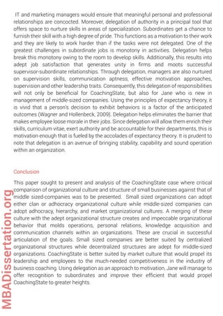 MBA Dissertation Sample on Organizational Behavior | PDF