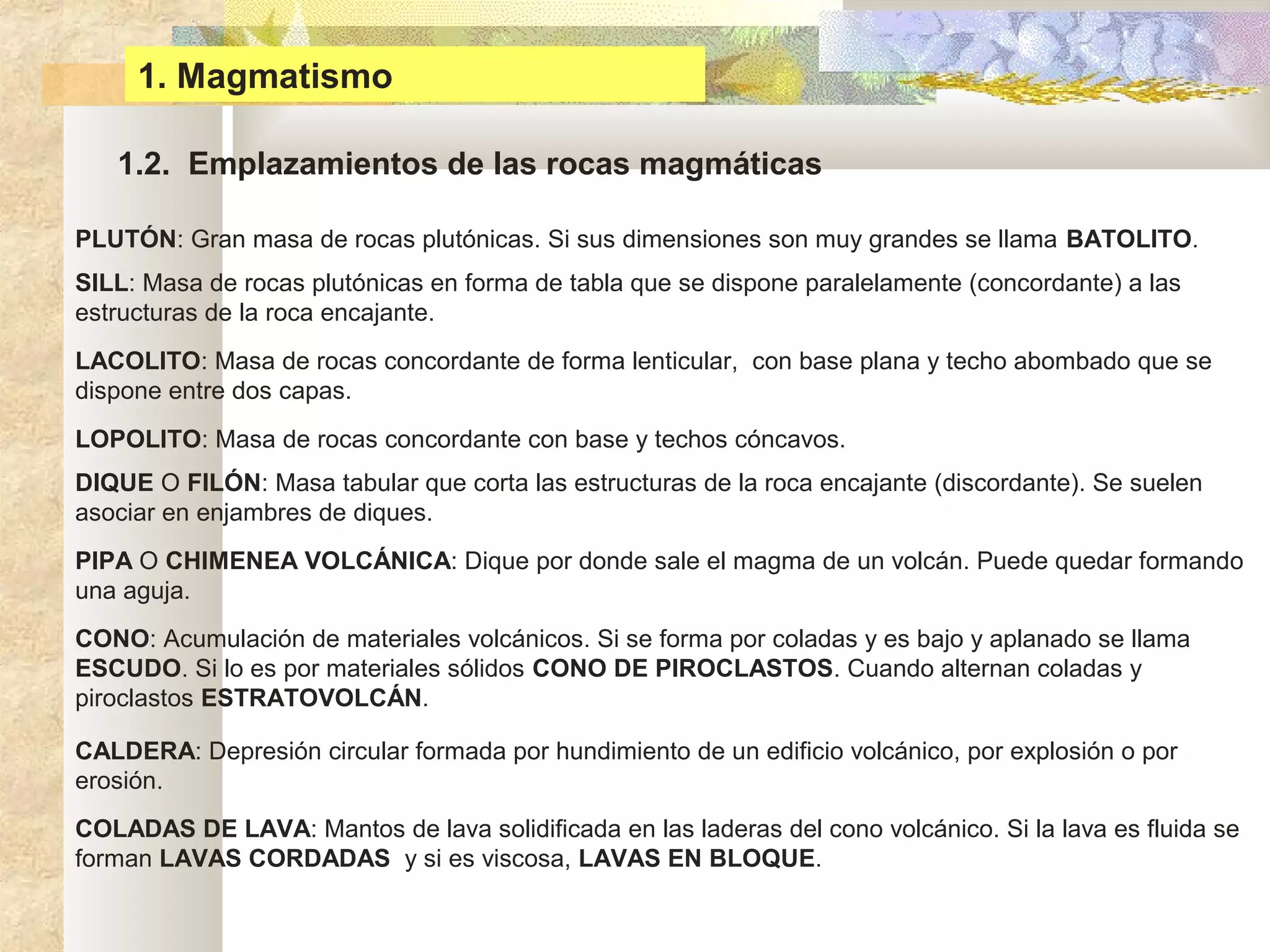 4. magmatismo y metamorfismo EAT | PPT