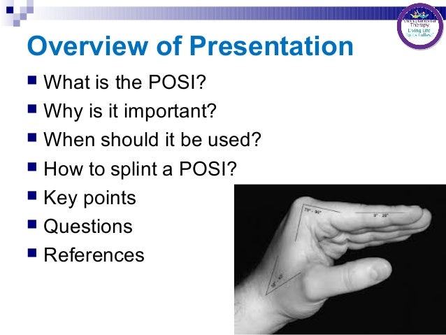 4.position of safe immobilisation