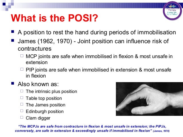 4.position of safe immobilisation