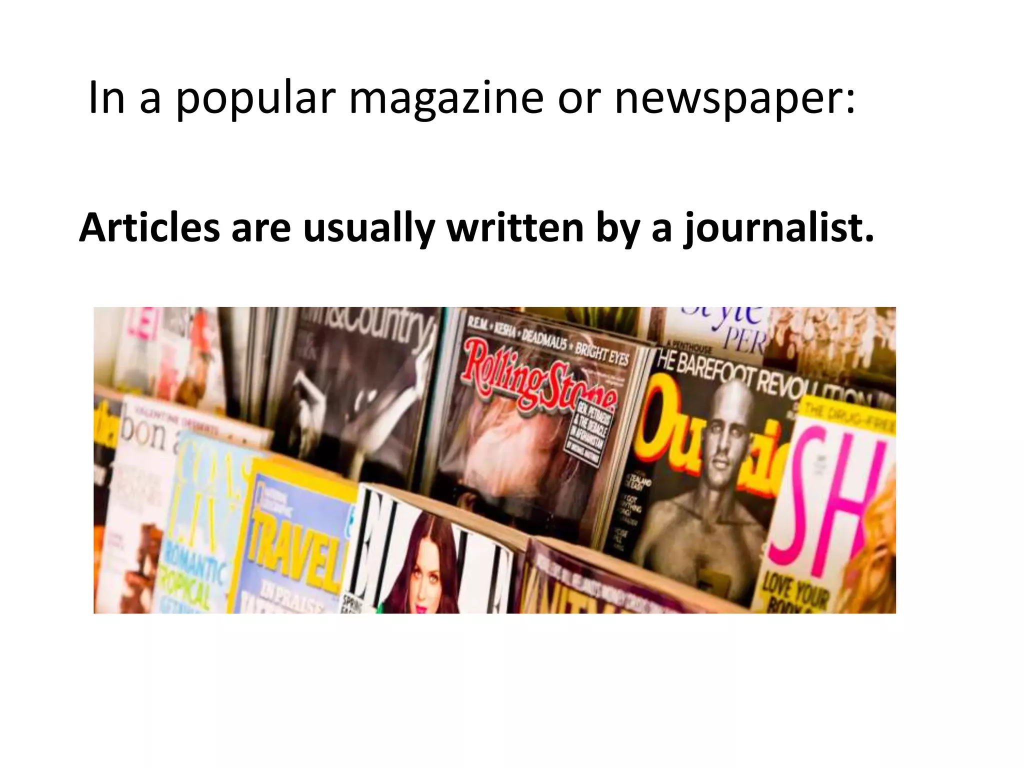 Types of Publications | PPTX