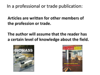 Types of Publications | PPTX