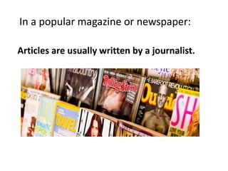 Types of Publications | PPTX