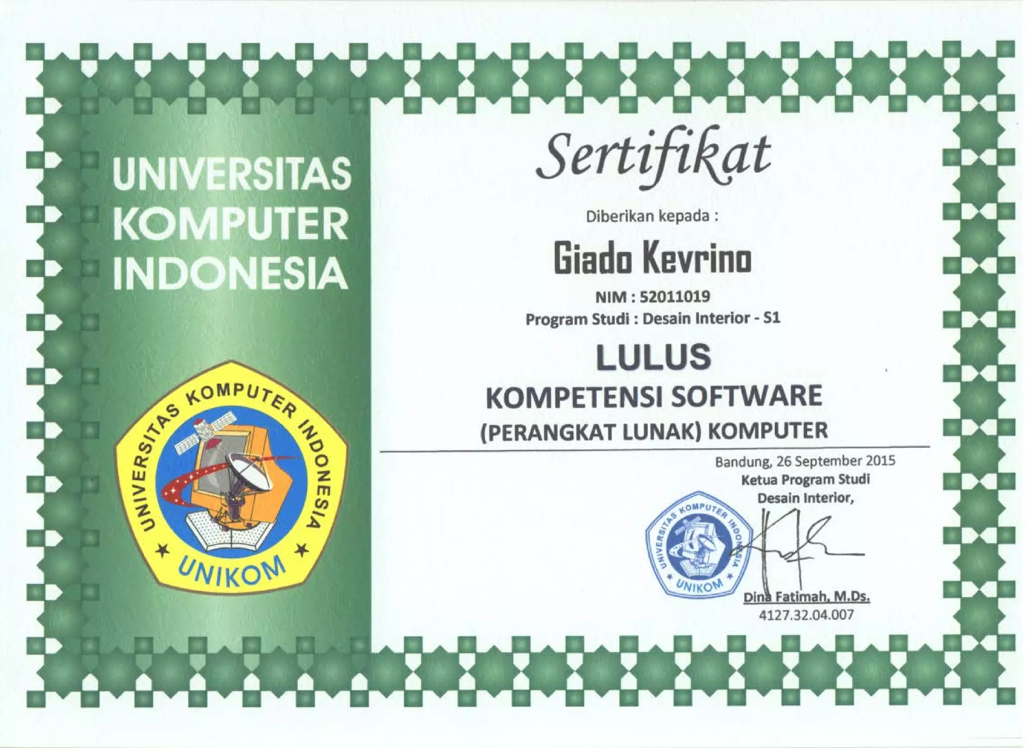 Computer Software Competence Certificate | PDF