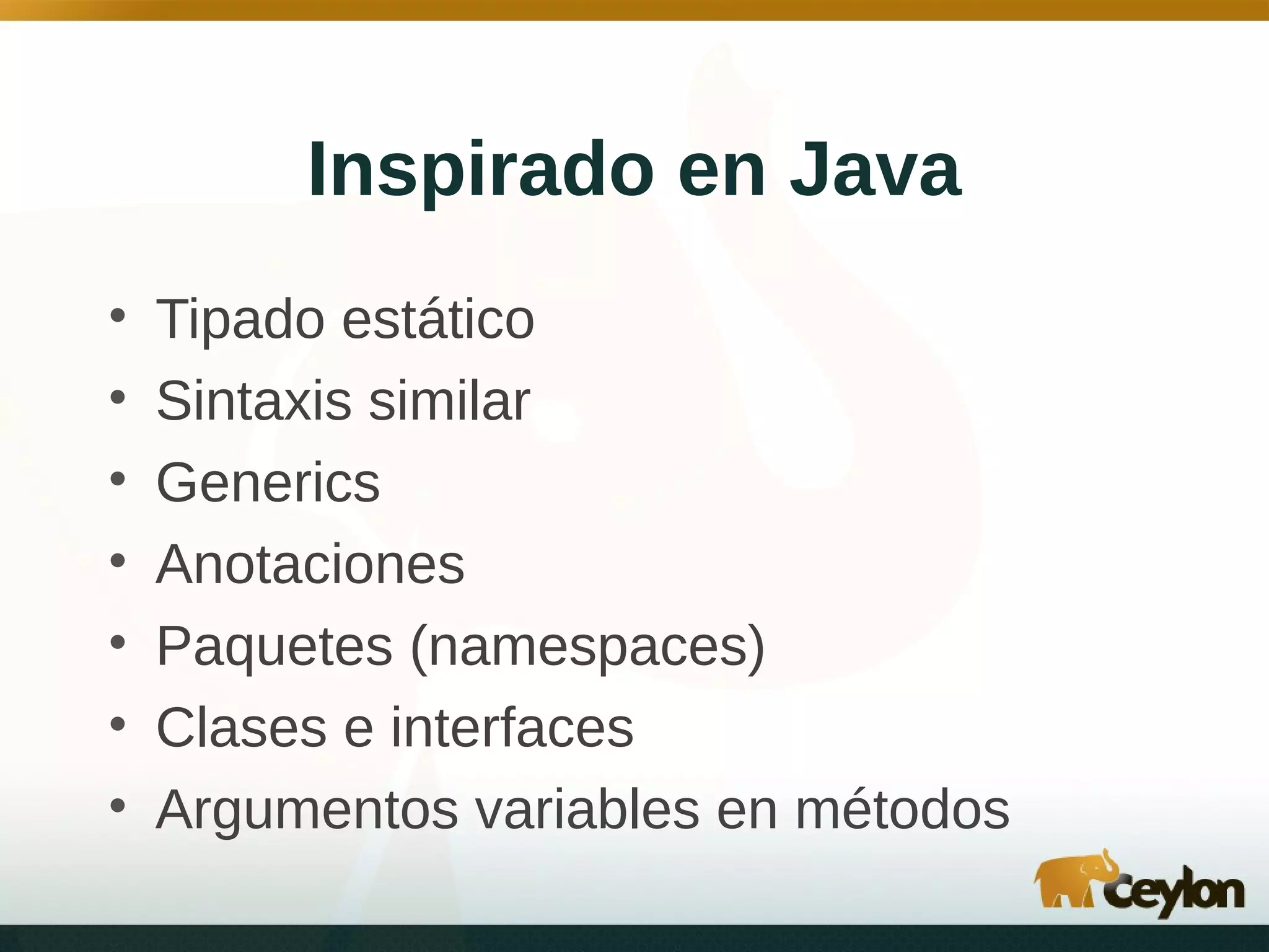 El lenguaje Ceylon y sus ventajas sobre Java | PDF | Programming ...