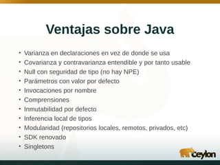 El lenguaje Ceylon y sus ventajas sobre Java | PDF