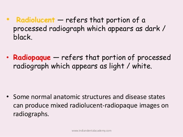 mixed radiolucent and radiopaque lesions / oral surgery courses