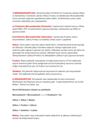 4.karbonhidratlar | PDF