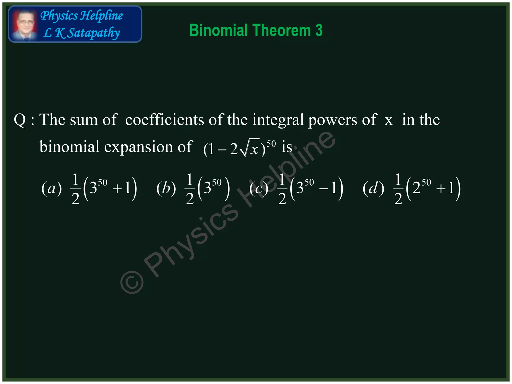 Binomial Theorem 3 | PPT
