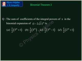 Binomial Theorem 3 | PPT