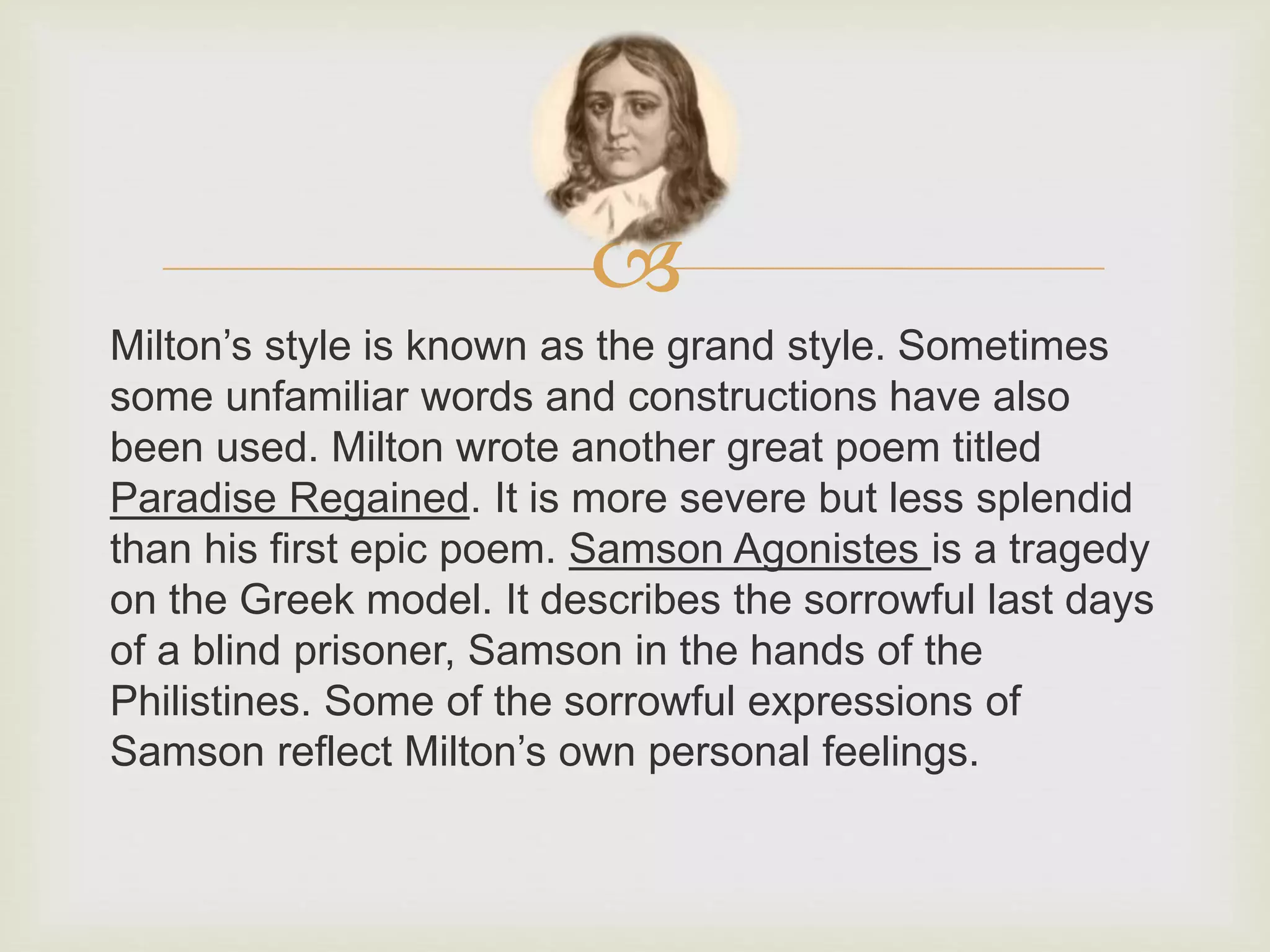 4.john milton and his time | PPTX