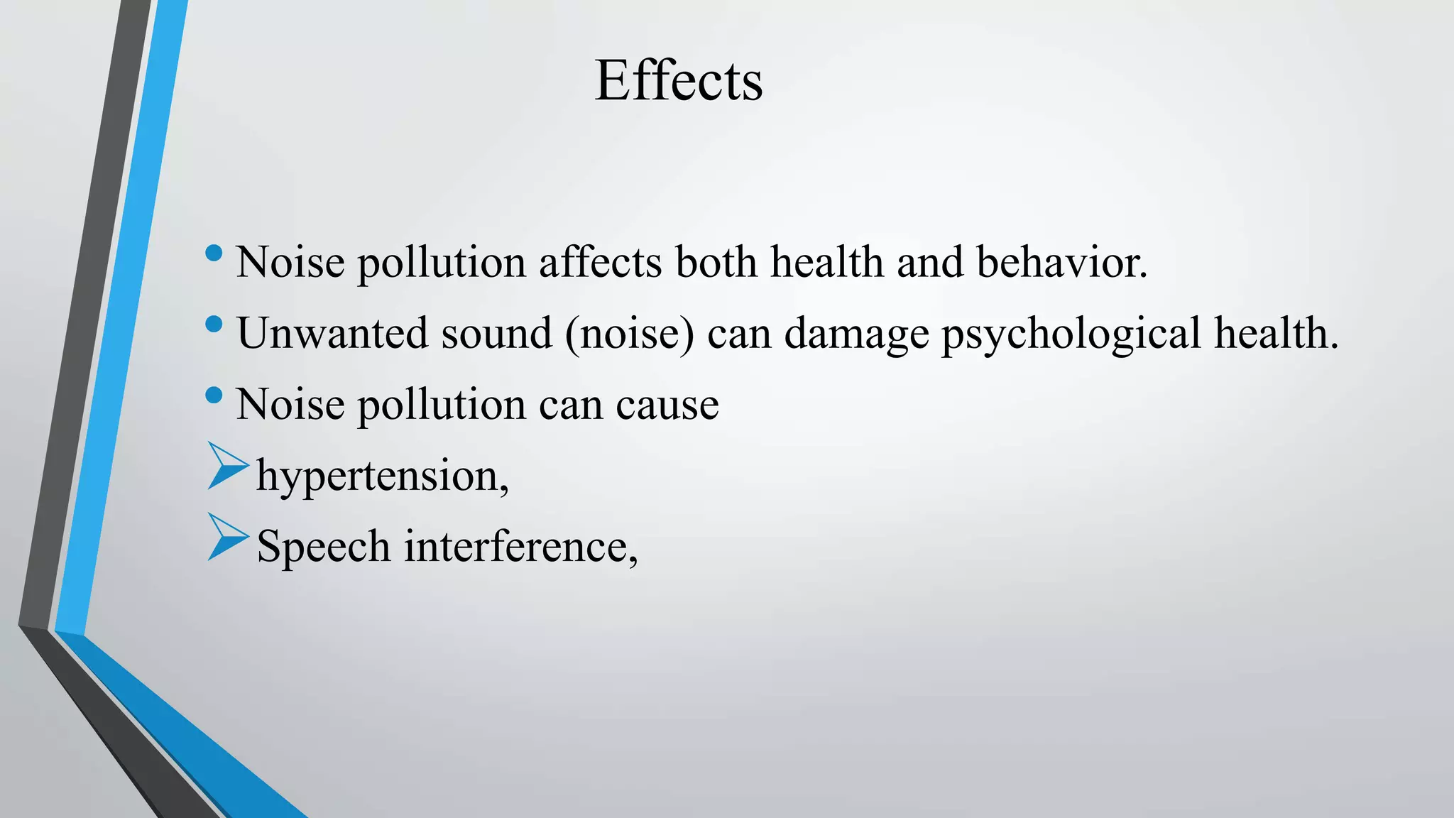 Urban noise pollution | PPTX