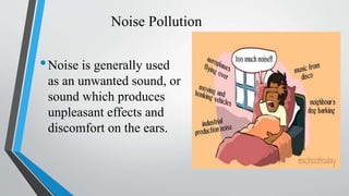 Urban noise pollution | PPTX