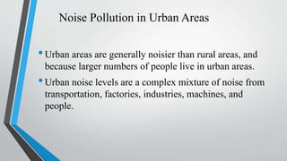 Urban noise pollution | PPT