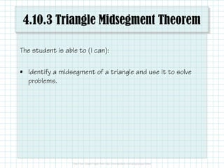 4.10.3 Triangle Midsegment Theorem | PDF