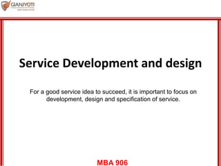 Service development and design | PPSX