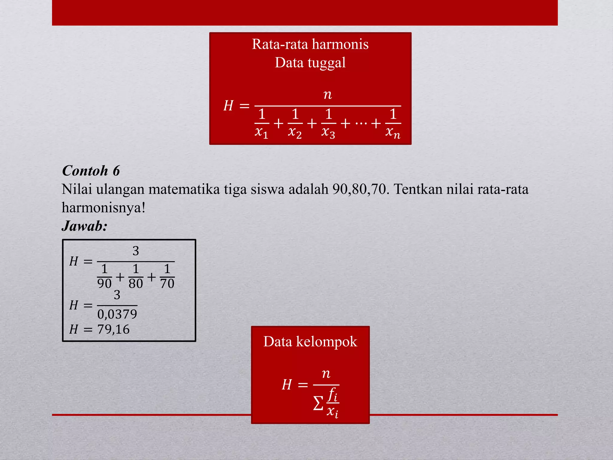 4. ukuran pemusatan data dan ukuran penyebaran data | PPTX