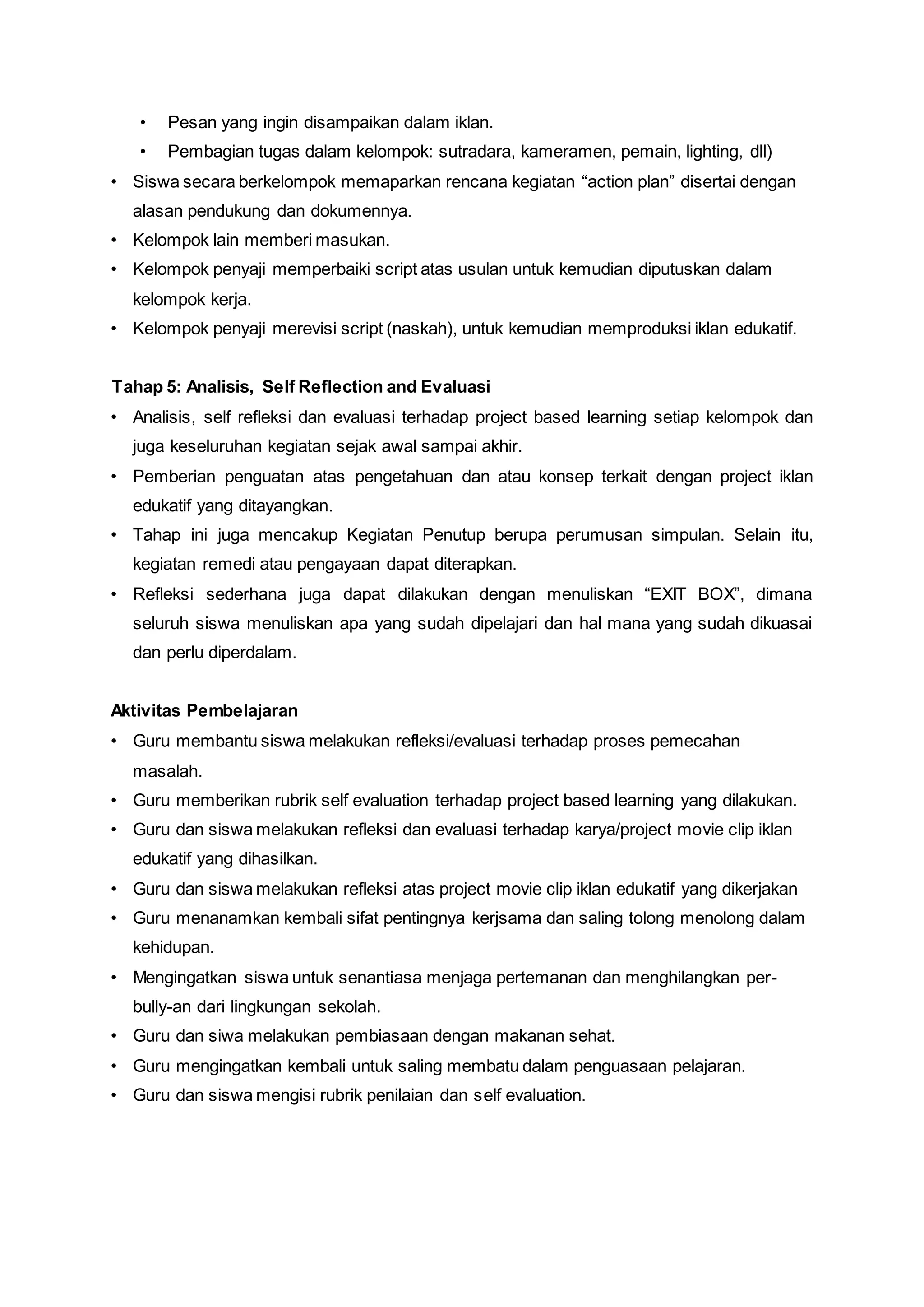 4.4 model pembelajaran bahasa inggris berbasis projek baru | PDF