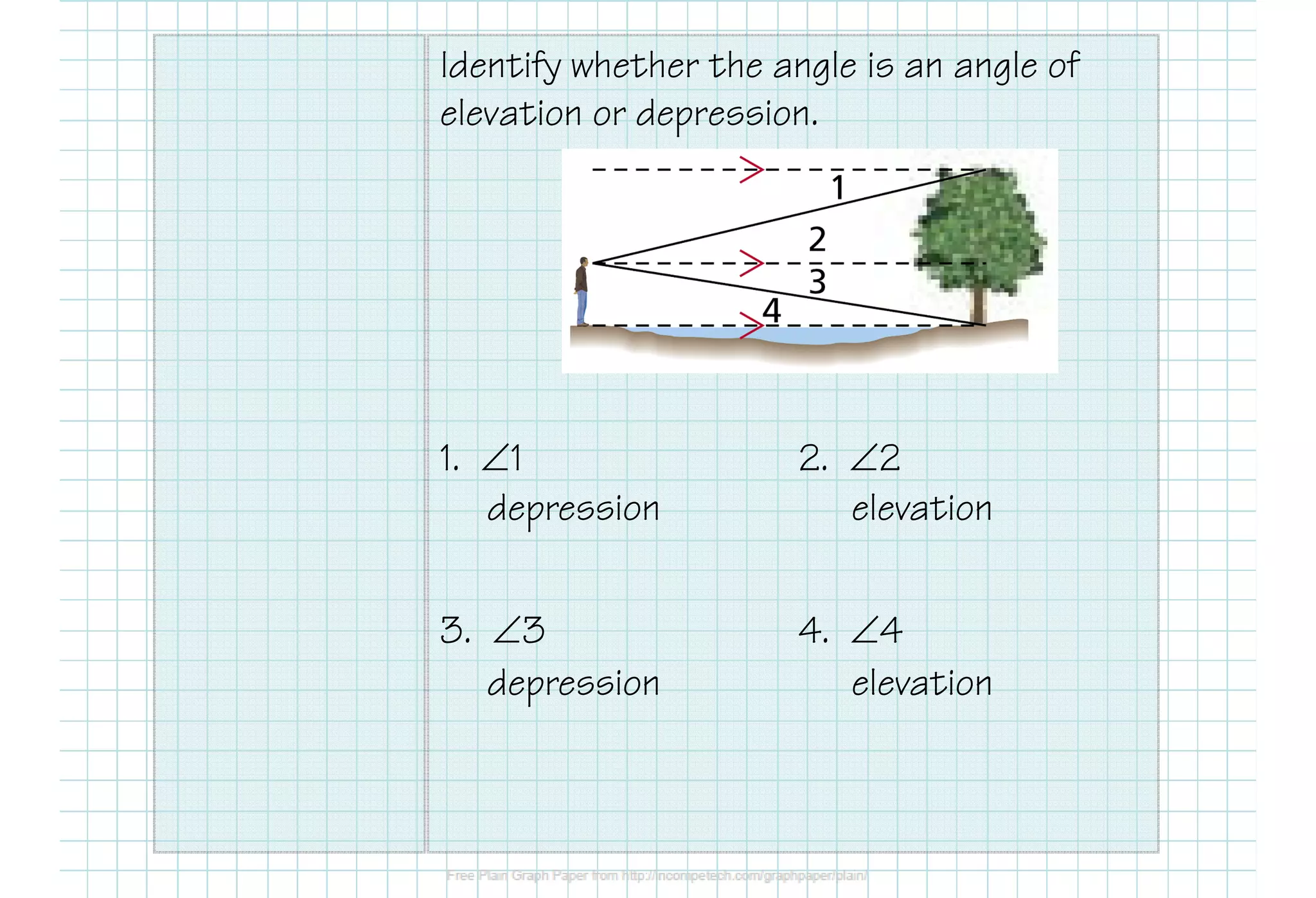 4.11.6 Angles of Elevation and Depression | PDF