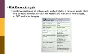 4. stroke- investigations and management | PPTX
