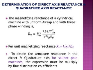 4.synch mc determination of xd and xq | PDF