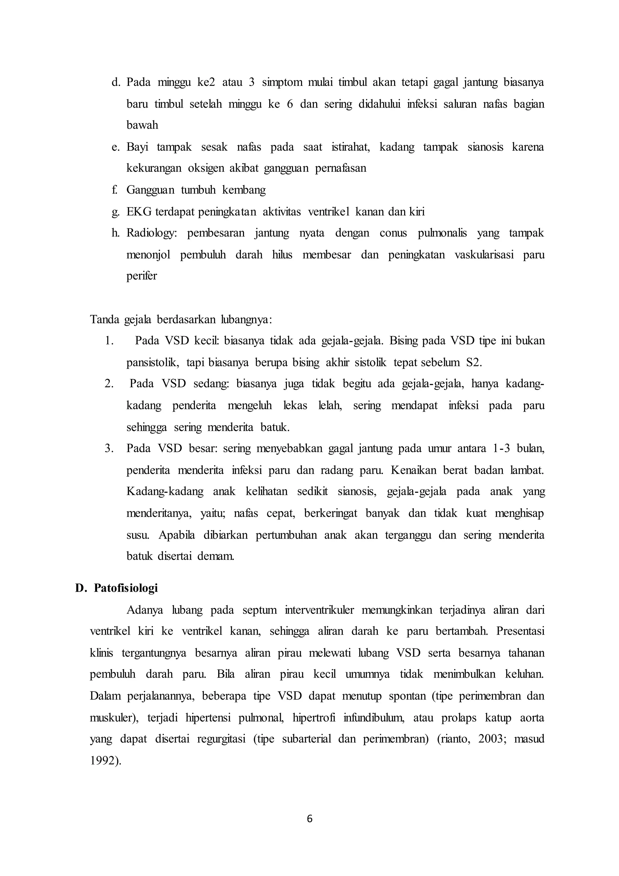 ASKEP VENTRICULAR SEPTAL DEFECT (VSD) | DOCX