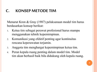 Metode keperawatan tim | PPT