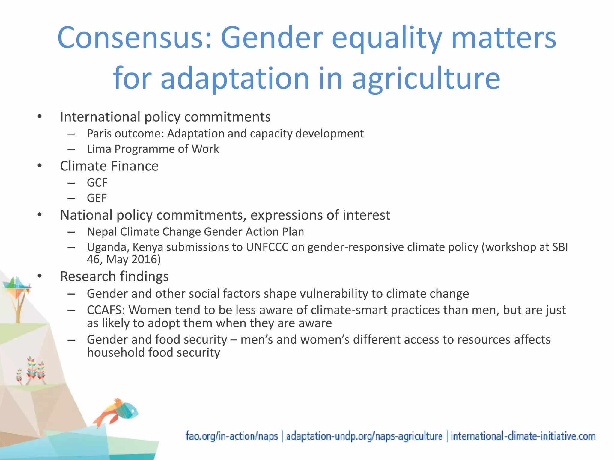 Measuring Progress on Gender Equality with Gender-sensitive indicators ...