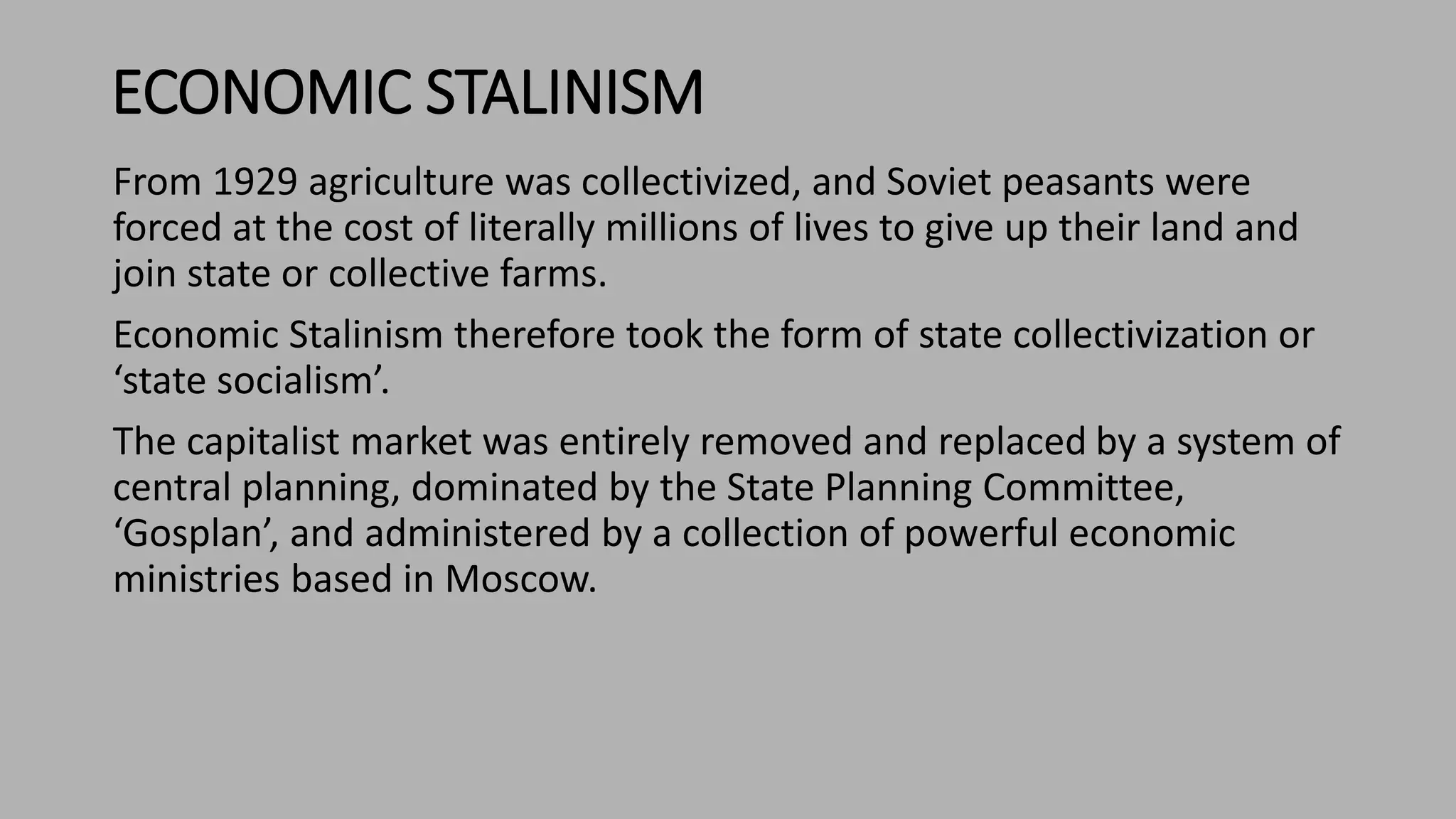 POLITICAL IDEOLOGIES - STALINISM | PPTX