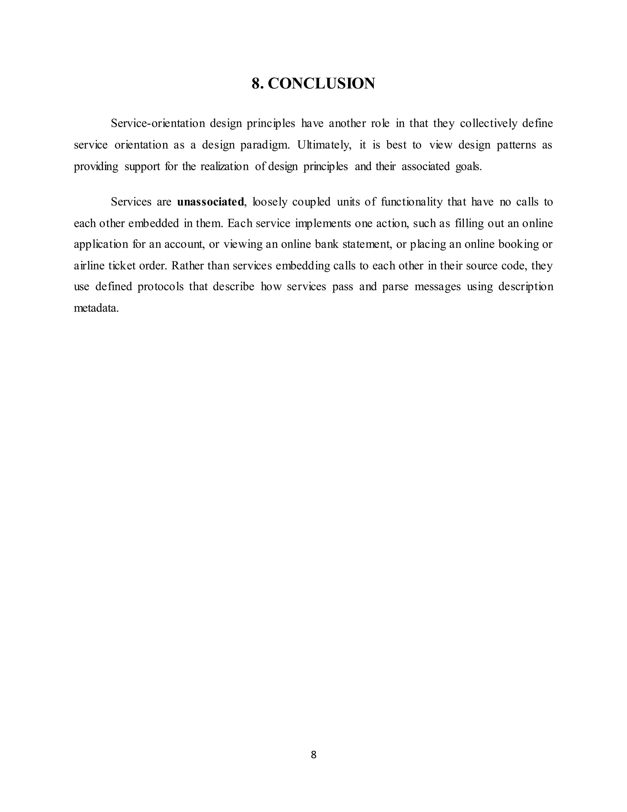 service orentation documentation | DOCX | Programming Languages | Computing