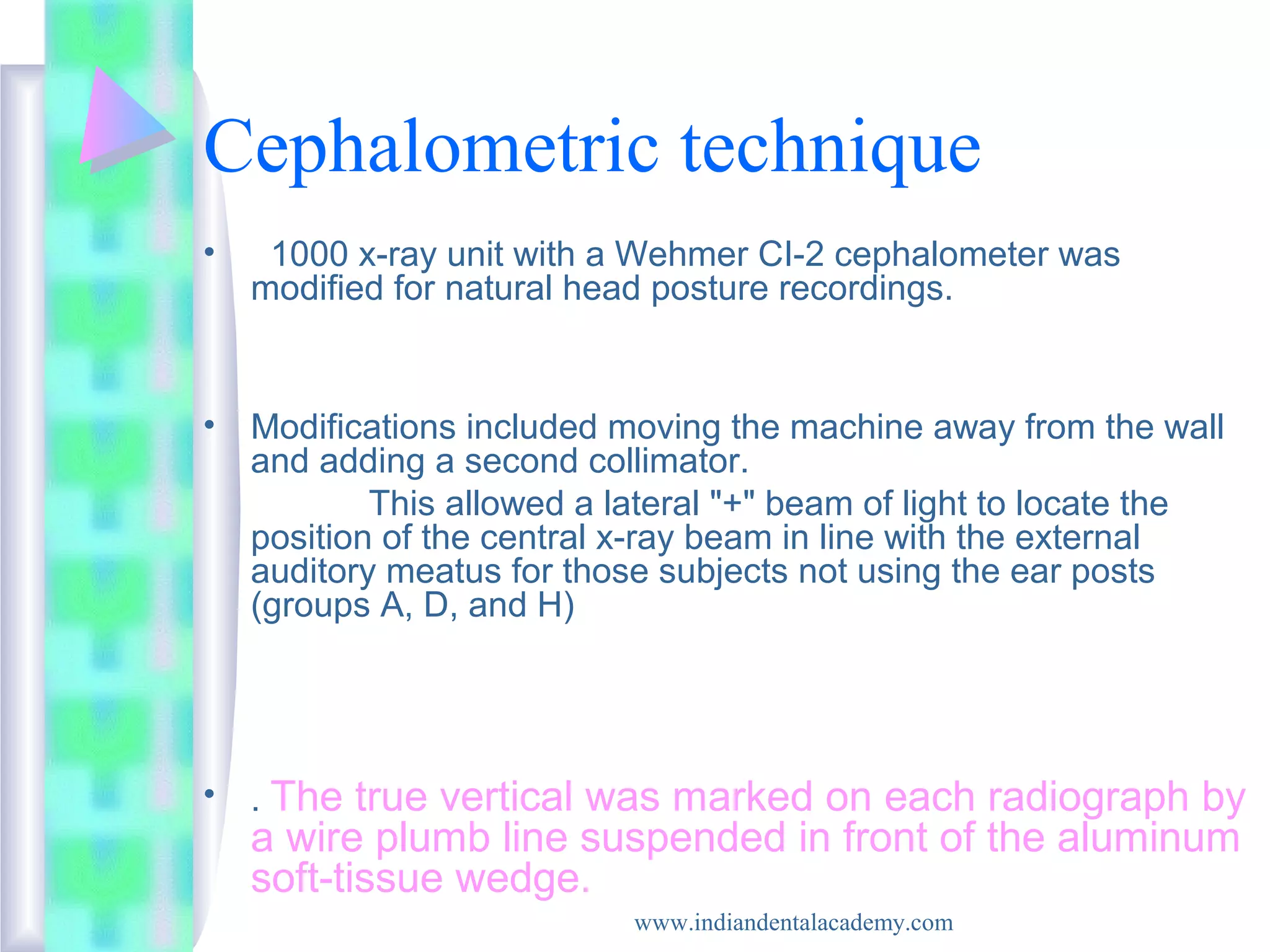 a modified approach for obtaining cephalogramsin the natural head ...
